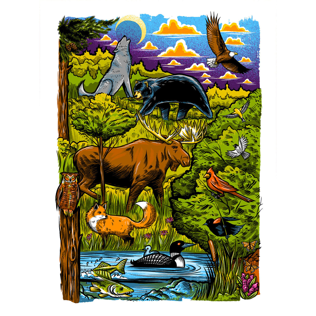 MN Wildlife | Screen Prints and Art Prints by Adam Turman – Turman ...