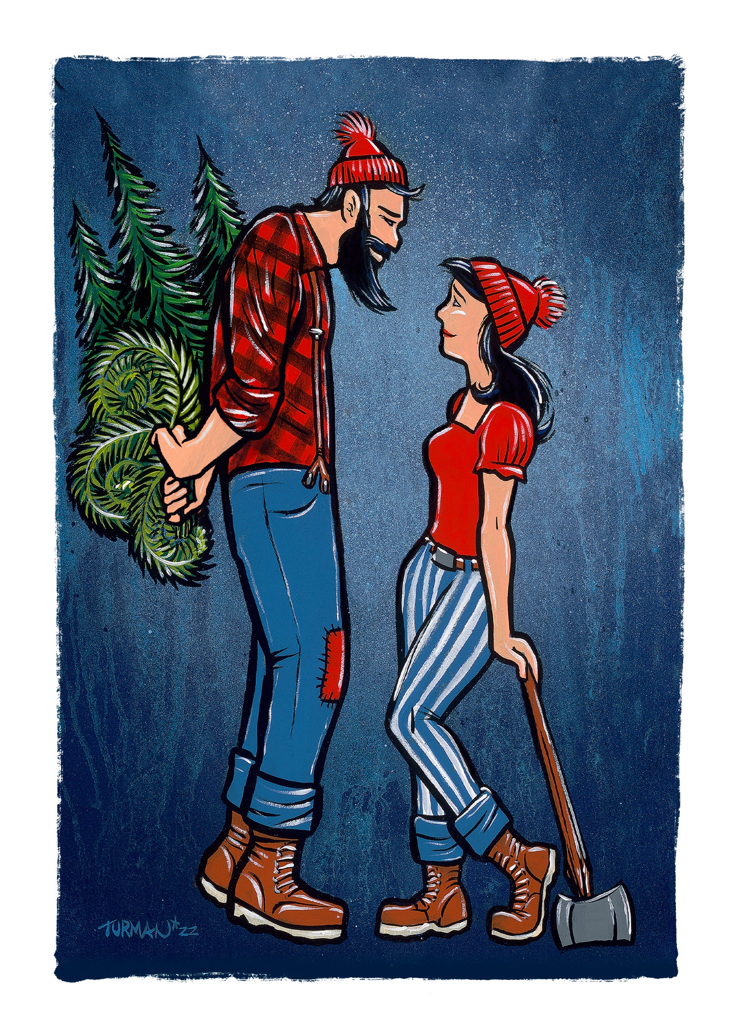 Lumberjack Bouquet | Art Prints by Minnesota Artist Adam Turman – Turman Artwork Company