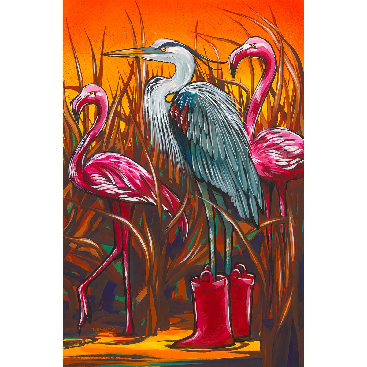 Midwestern Flamingo - Fine Art Prints by Artist Adam Turman – Turman ...