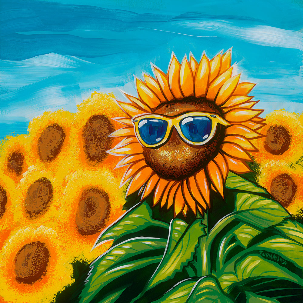 Sunflower Needs Shades - Fine Art Prints by MN Artist Adam Turman ...
