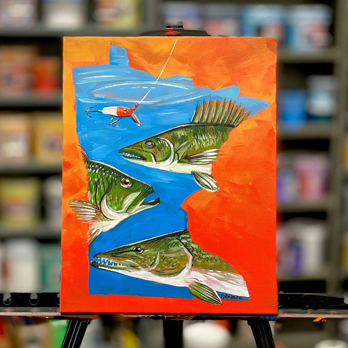 Minnesota Fishing Opener | Original painting by MN Artist Adam Turman ...