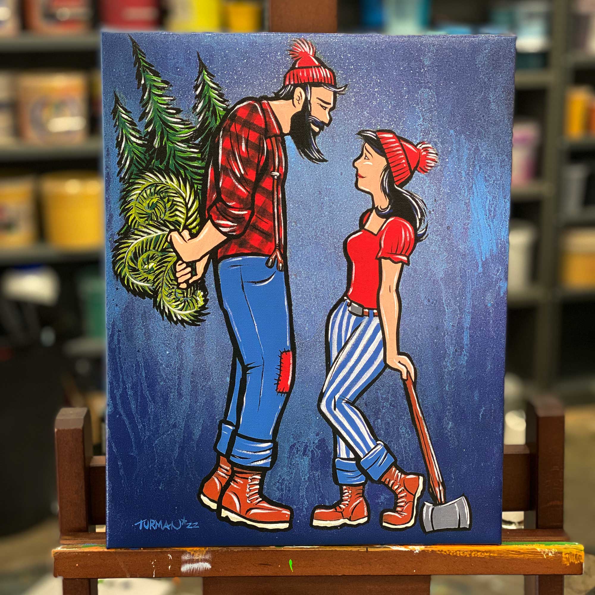 Lumberjack Bouquet | Art Prints by Minnesota Artist Adam Turman – Turman Artwork Company