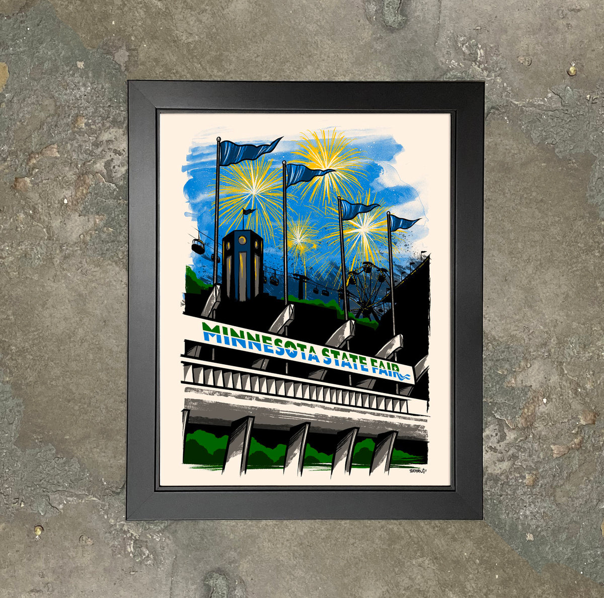 MN State Fair - 2017 | Screen Print by MN Artist Adam Turman – Turman ...