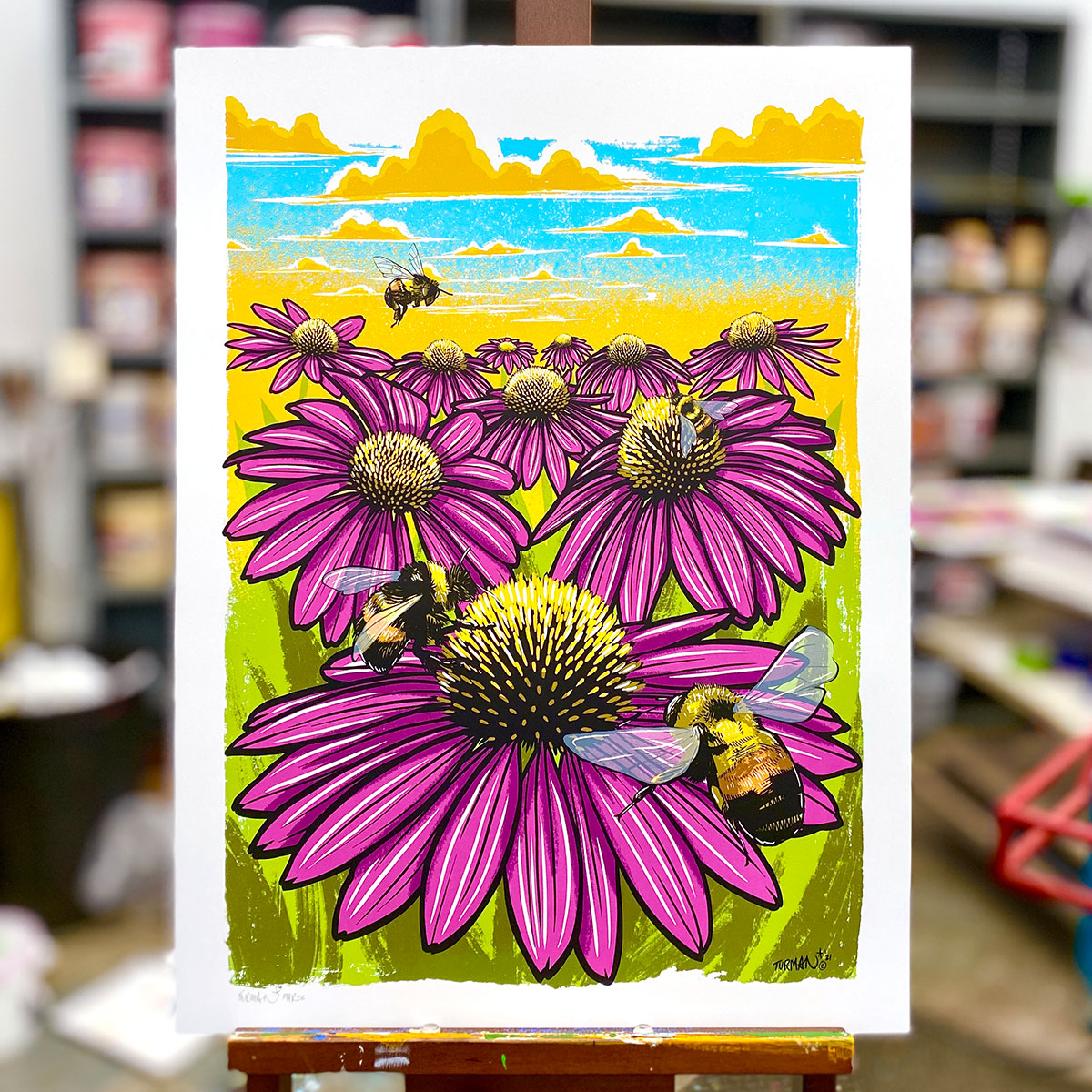 Rusty Patched Bumble Bee - Artwork by Adam Turman – Turman Artwork Company