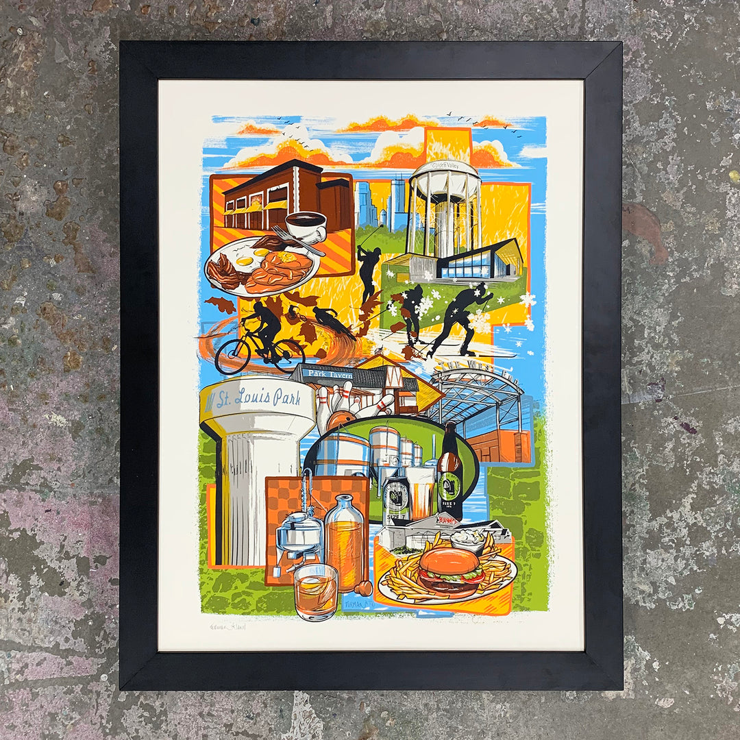 St. Louis Park - 2018 - Screen Print by Artist Adam Turman – Turman ...