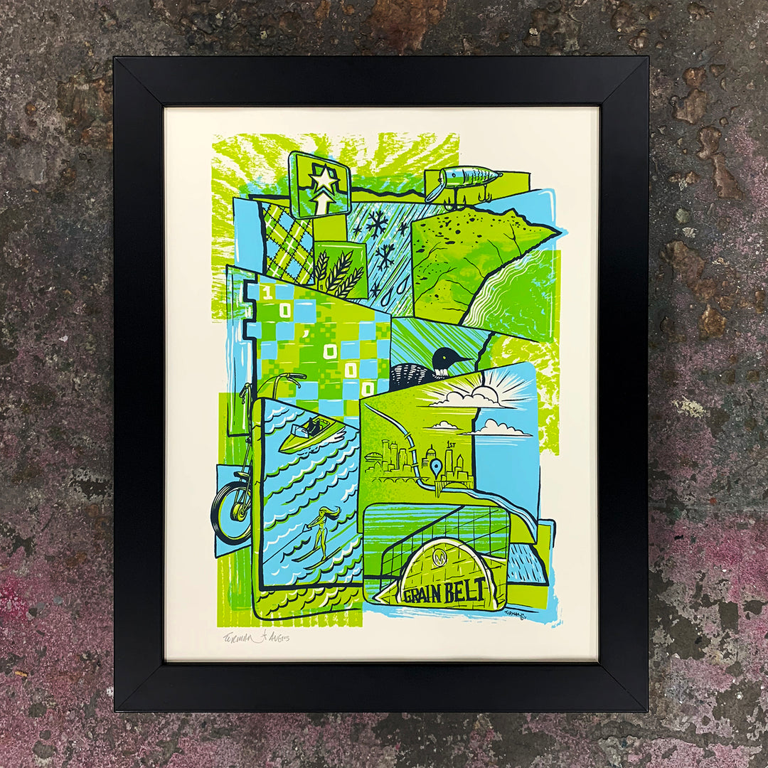 Views of Minnesota - Screen Print by Artist Adam Turman – Turman ...